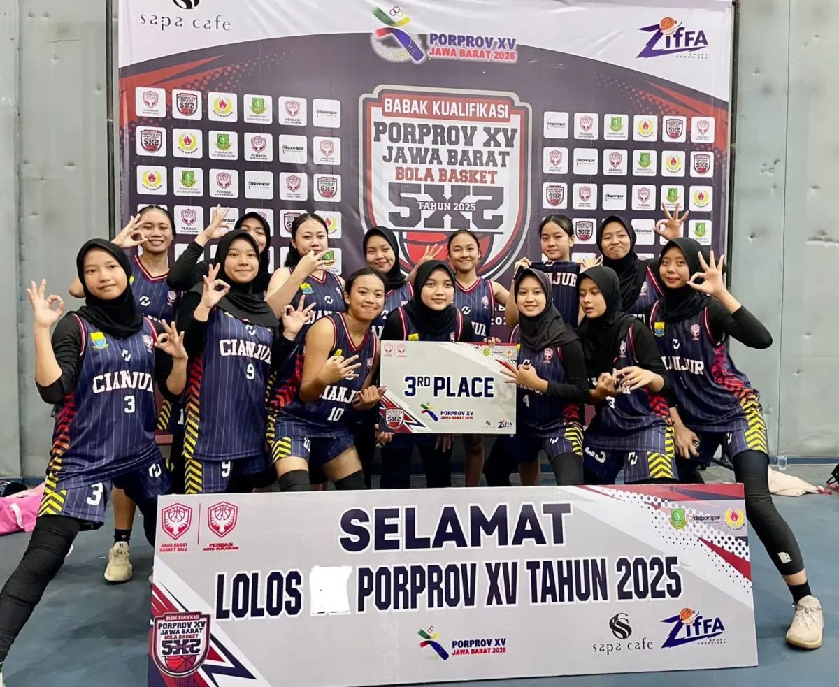 Tim Basket Putri Cianjur Lolos ke Porprov XV Jabar 2026 – Cianjur Ekspres