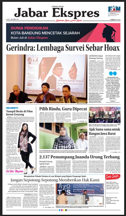 e-Paper Jabar Ekspres Edisi 30 Juni 2018 – jabarekspres.com