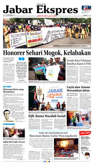 e-Paper Jabar Ekspres Edisi 19 September 2018 – jabarekspres.com