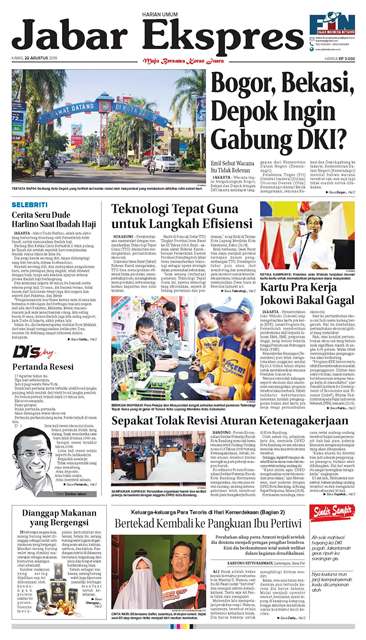 e-Paper Jabar Ekspres Edisi 22 Agustus 2019 – jabarekspres.com