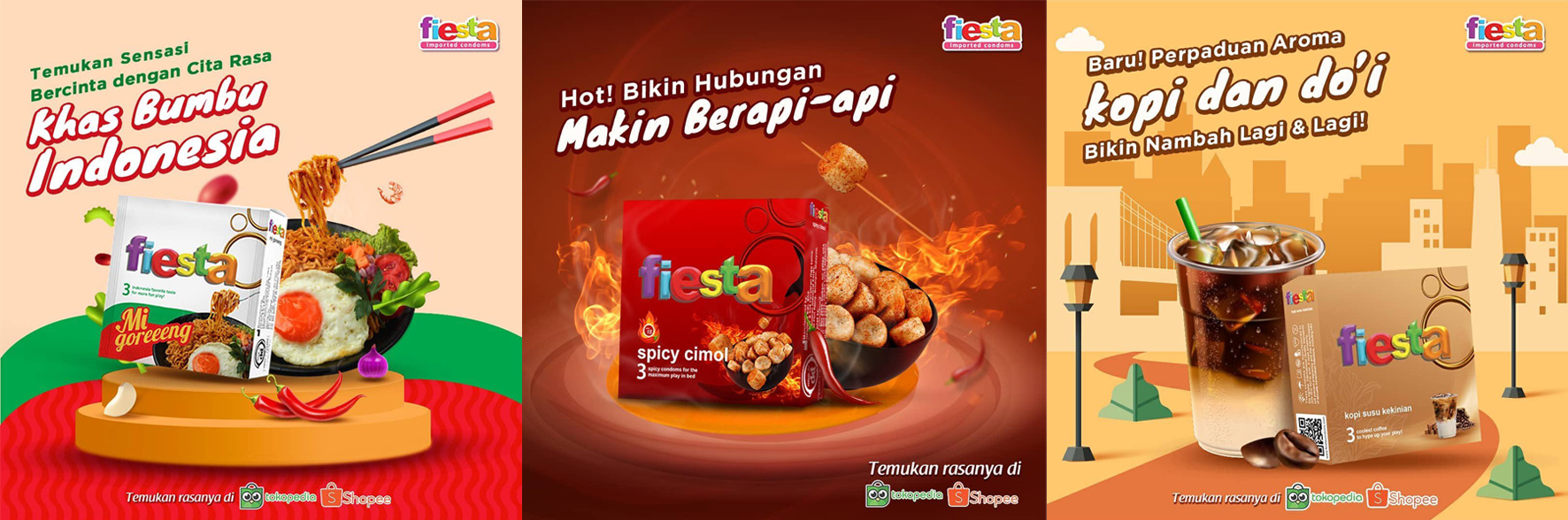 Wah! Kondom Fiesta Rilis Varian Rasa Baru yang Bikin Laper, Spicy Cimol ...