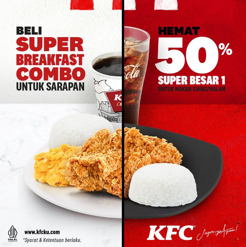 Promo KFC September 2022 DISKON 50% Buat Makan Siang – jabarekspres.com