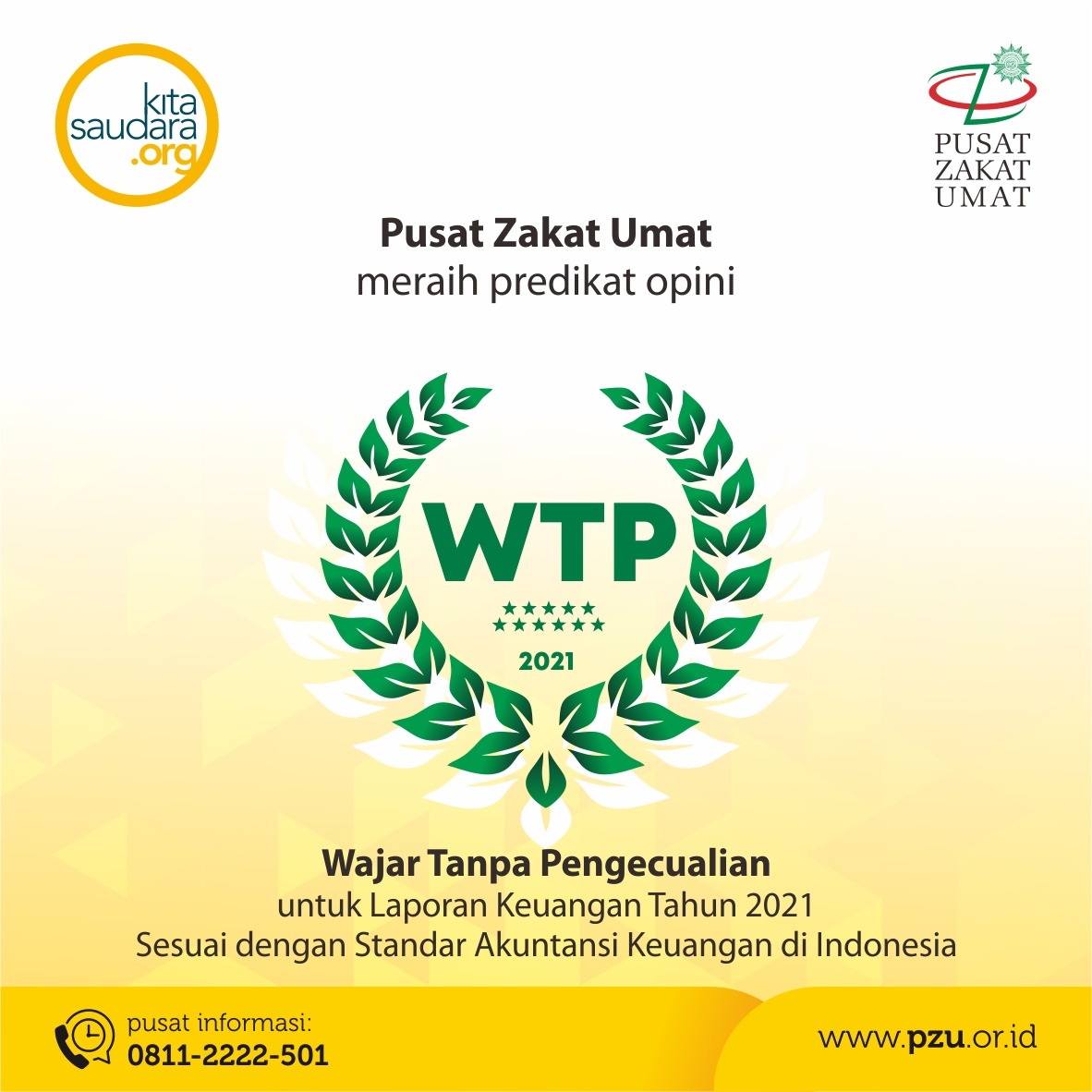 Keren, Pusat Zakat Umat Raih WTP Laporan Keuangan untuk ke-11 Kalinya – jabarekspres.com
