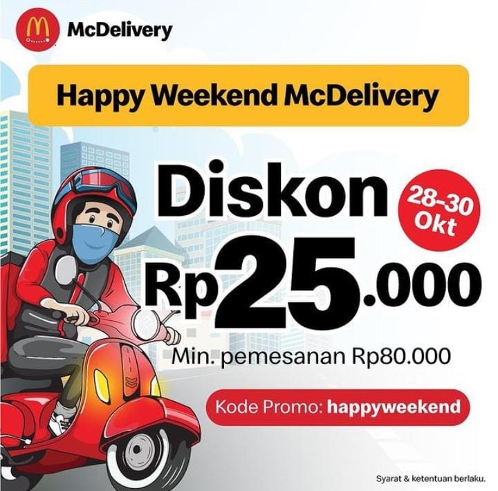 Kode Promo McD Sabtu 29 Oktober 2022, Dapatkan Diskon Hingga Rp25 Ribu ...