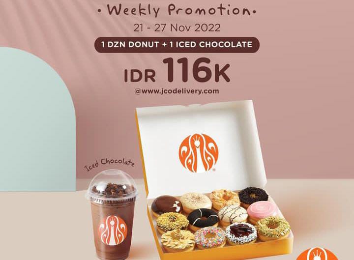 Promo JCO Terbaru 21 – 27 November 2022, Hanya Rp116 Dapat 1 Doz Donuts ...