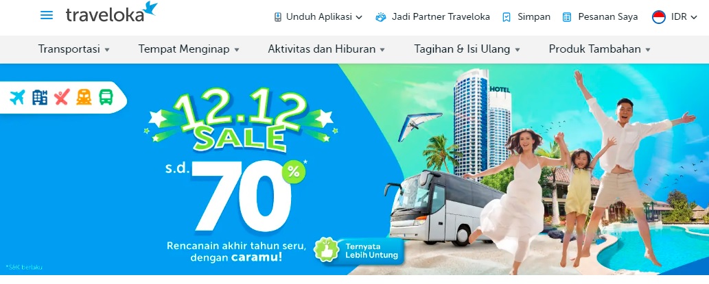 Promo Traveloka Diskon Spesial Akhir Tahun Hingga 70 Persen, Untuk ...