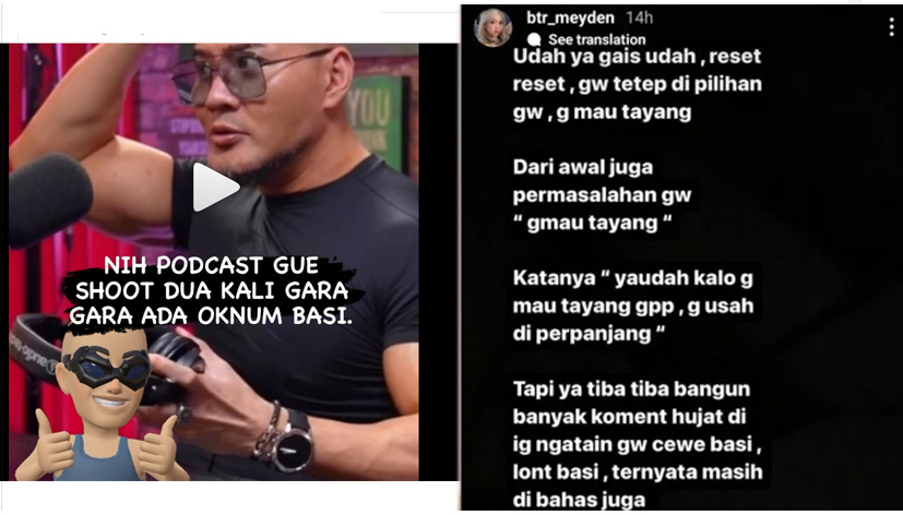 Kronologi Perseteruan Deddy Corbuzier dan BTR Meyden, Berawal dari Bahas Keperawanan ...