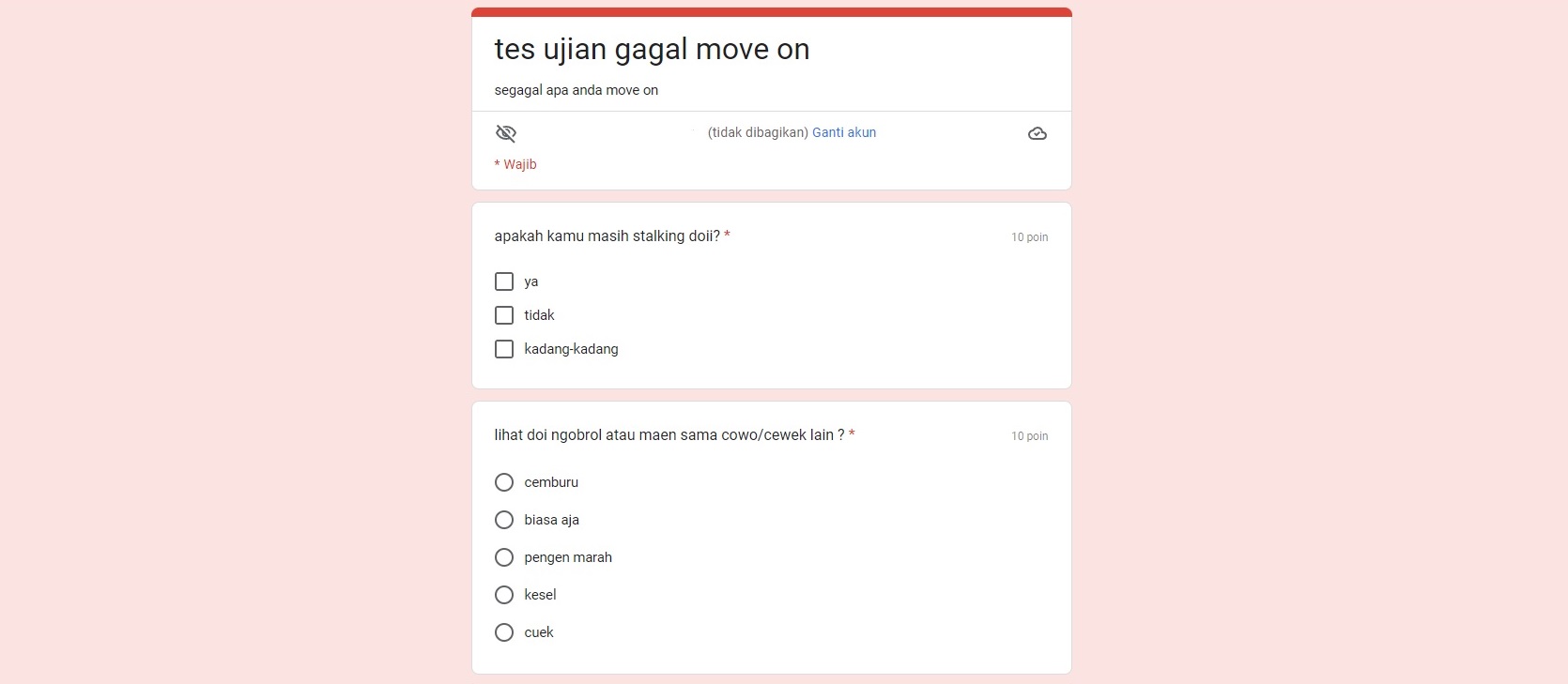 Link Tes Ujian GAMON atau Gagal Move On yang Viral di TikTok 2022, Kamu ...