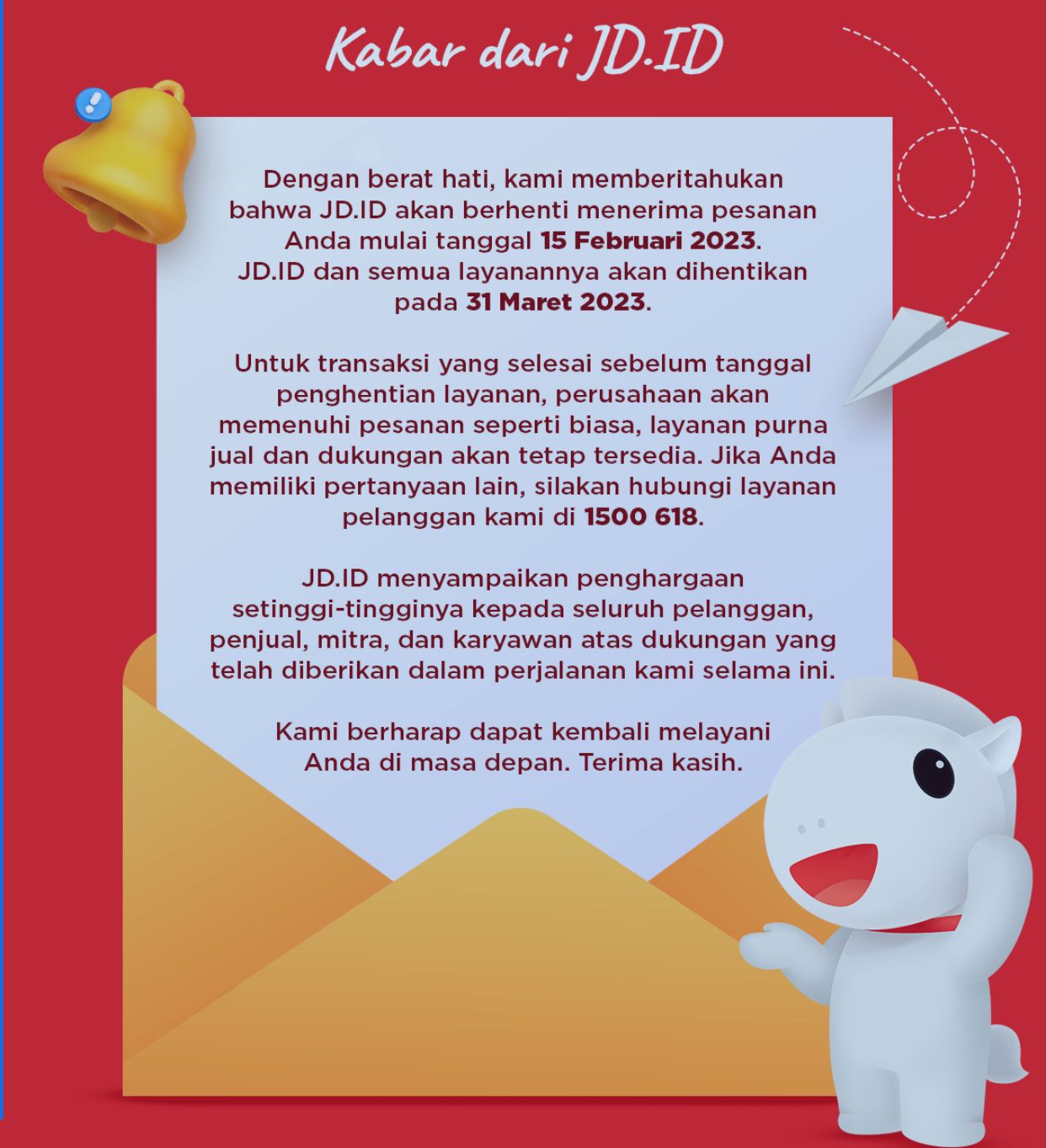 JD.ID Umumkan Tutup Melalui Website Resminya! – jabarekspres.com