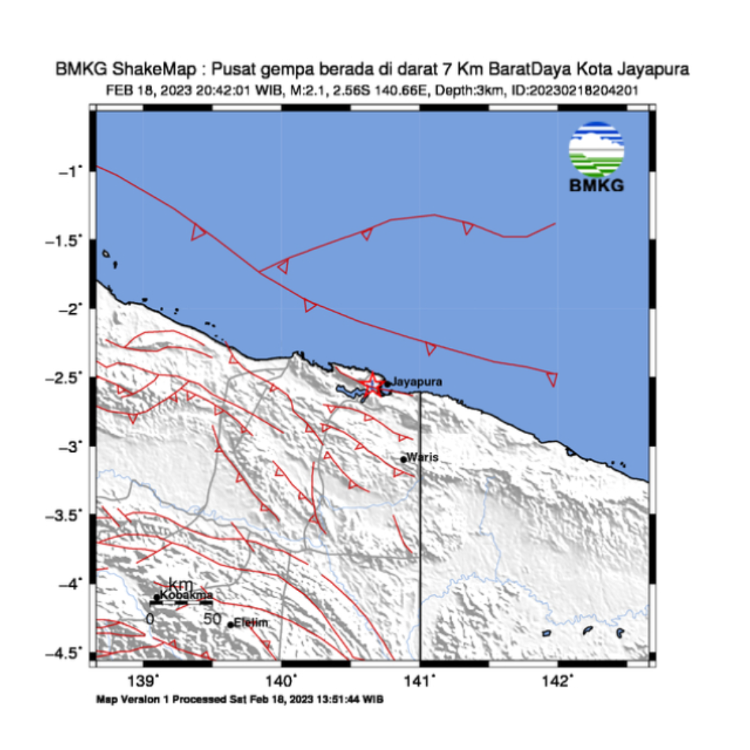 Info Gempa Terkini M 2,1 Di Papua Hari Ini 19 Februari 2023 – jabarekspres.com