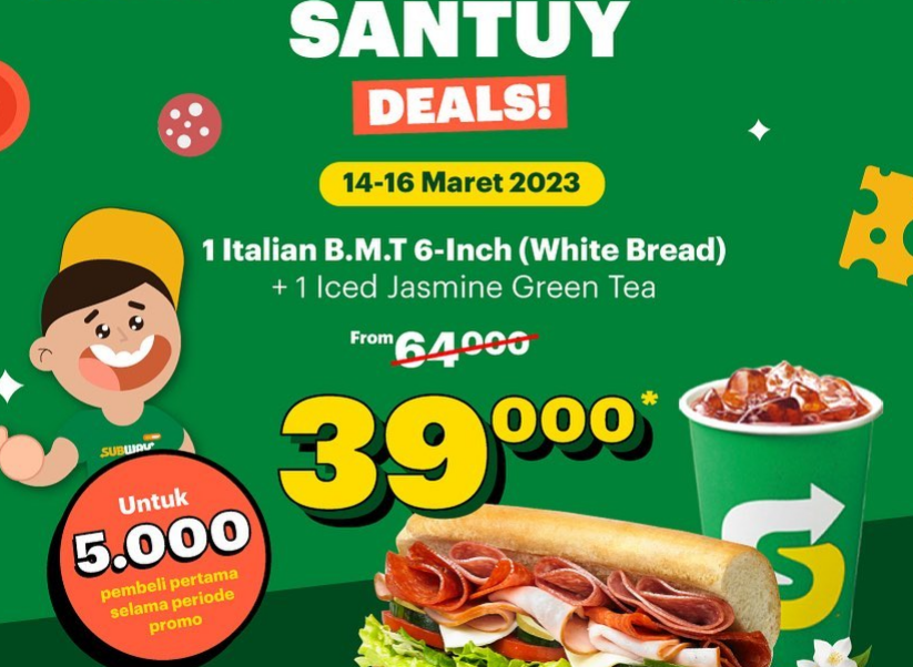Promo Subway Maret Rp 39 Ribu Dapat 2 Menu Loh, Yuk Cek! – jabarekspres.com