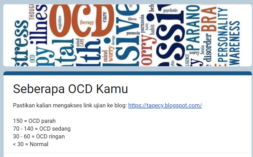 Link Tes Ujian OCD Online Gratis, Cari Tahu Apa Kamu Punya Gejala OCD ...