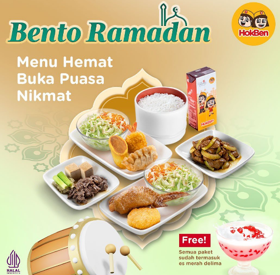 Promo HokBen Bento Ramadhan 2023, Dapat Takjil Gratis Lho ...