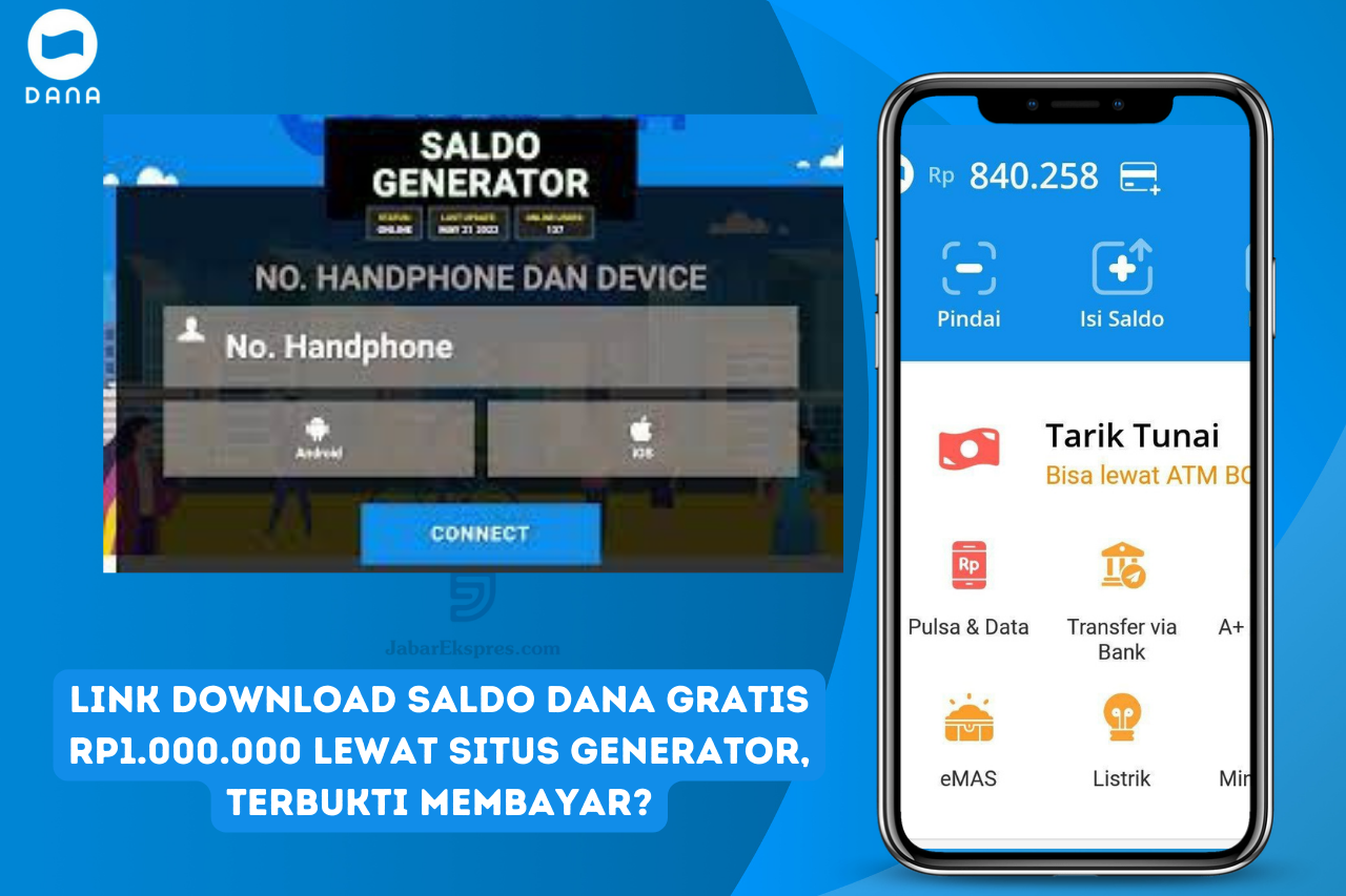 Link Download Saldo DANA Gratis Rp1.000.000 Lewat Situs Generator, Terbukti Membayar ...