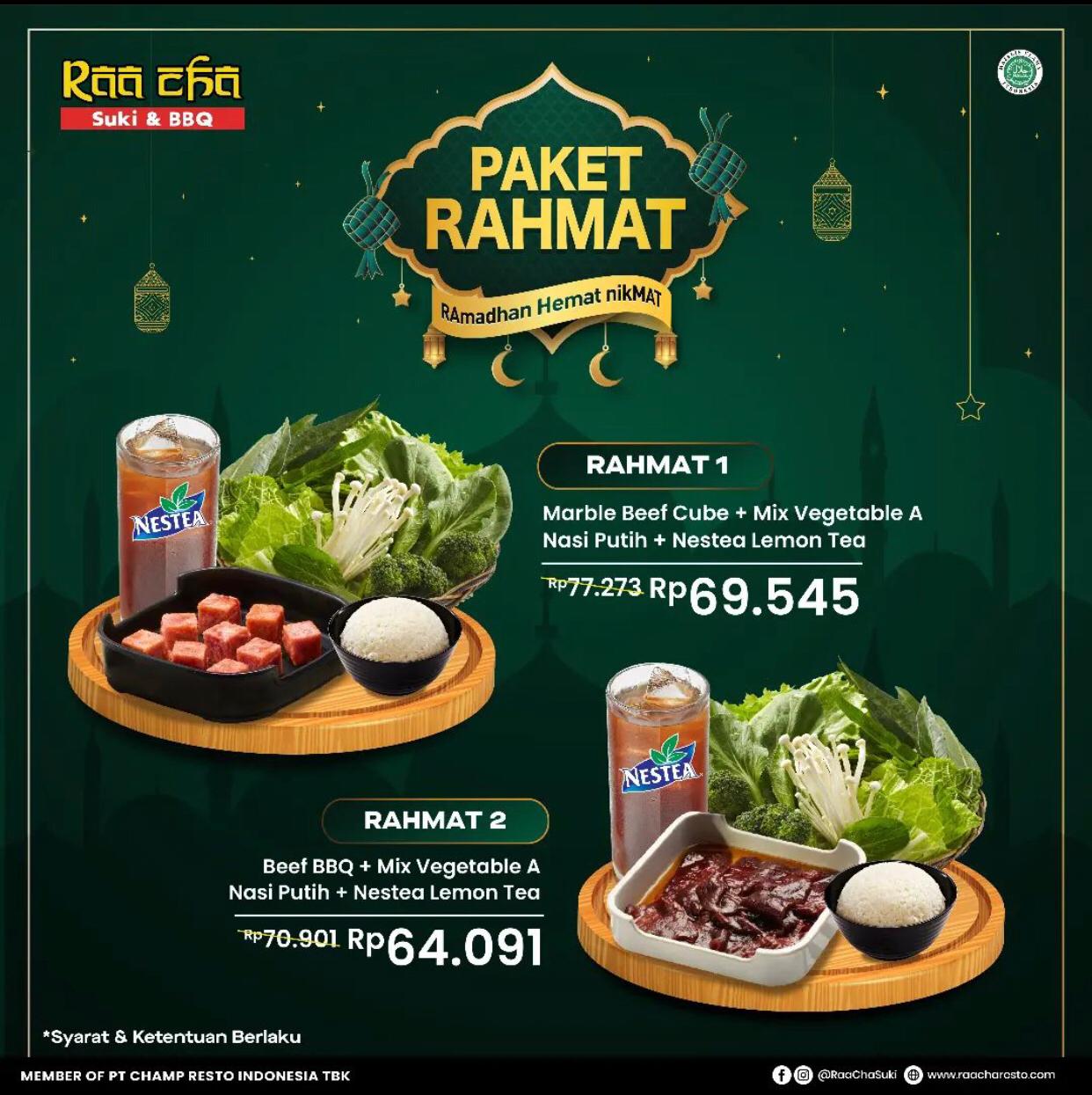 Promo Ramadhan Raa Cha Suki & BBQ, Nikmati Paket Rahmatnya ...