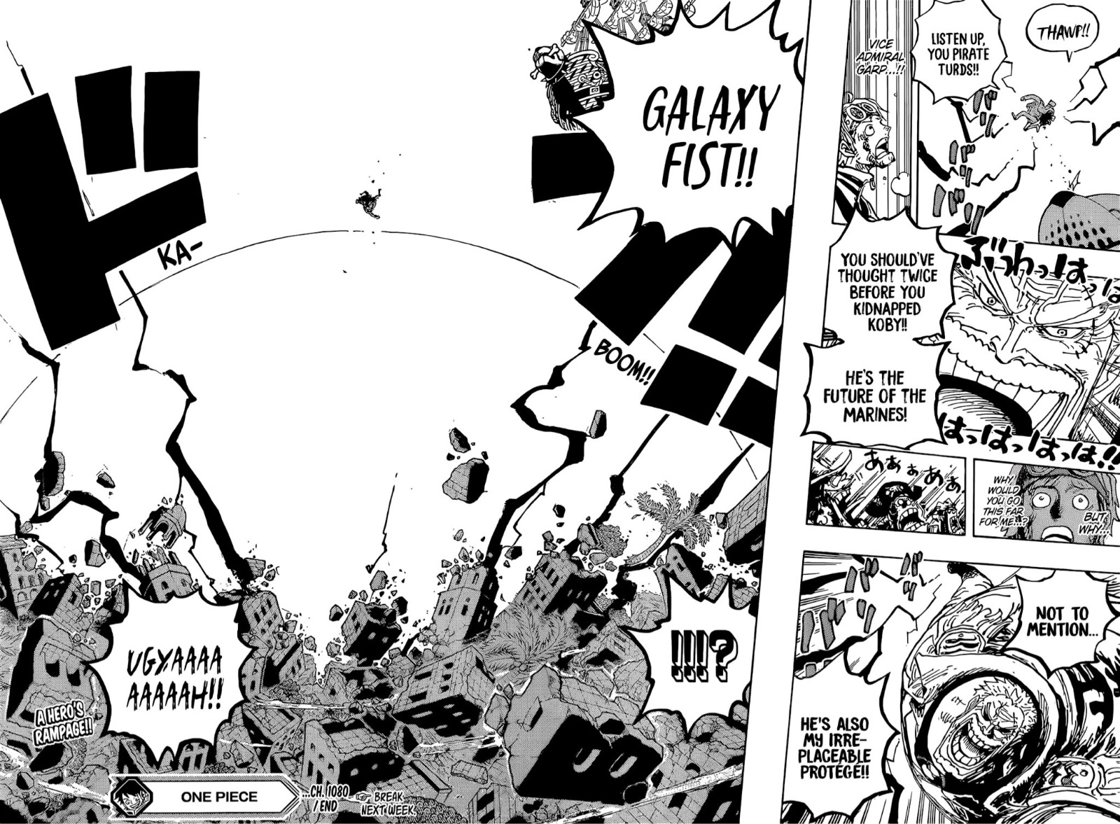 Spoiler One Piece 1080, Entry Epik Garp dengan Galaxy Fist, Pulau ...