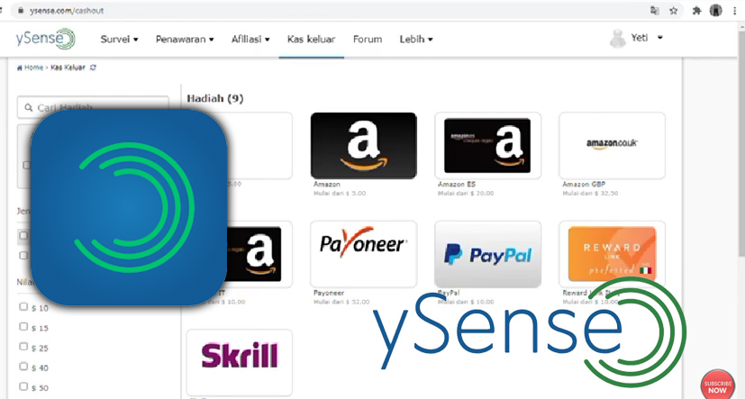 Aplikasi Penghasil Uang ySense Survey Terbukti Membayar? Ini Review ...