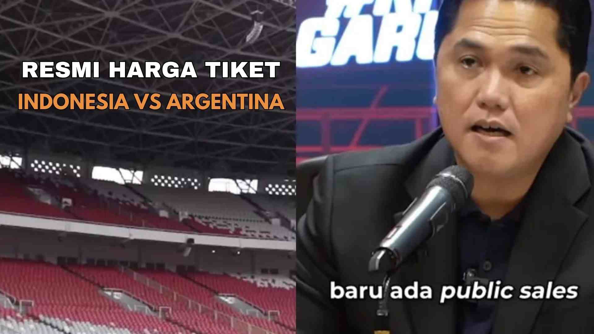 Cara Beli Tiket Indonesia vs Argentina Resmi dari PSSI, Mulai 5 Juni! – jabarekspres.com