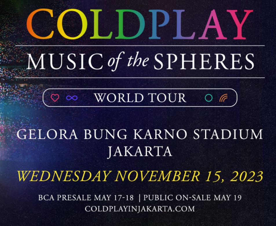 Sudah Ludes Terjual dalam 6 Menit, War Tiket Coldplay Berlangsung ...