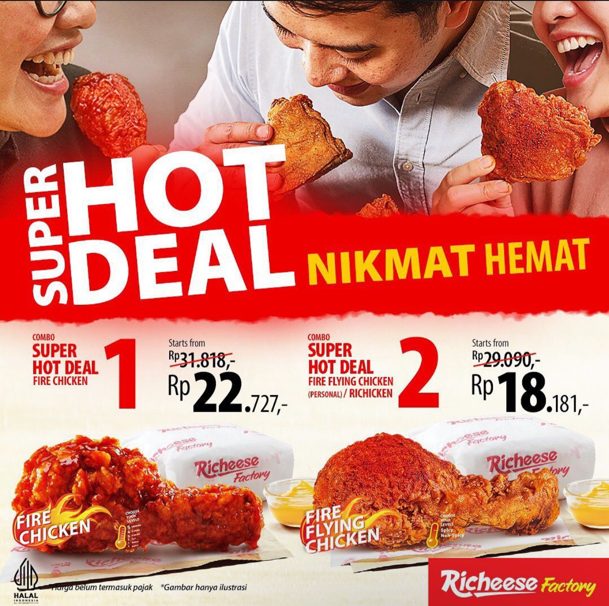 Promo Richeese Factory, Nikmati Menu Hemat Nikmat Berikut Ini ...