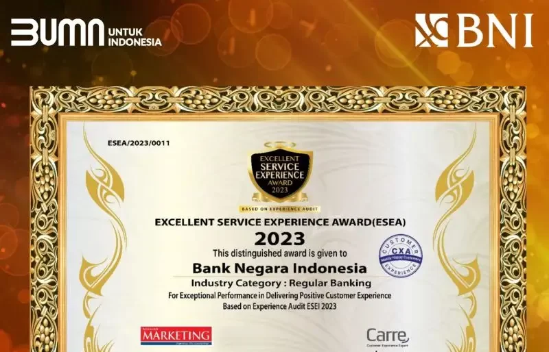 BNI Achieves Best Customer Experience Predicate – jabarekspres.com