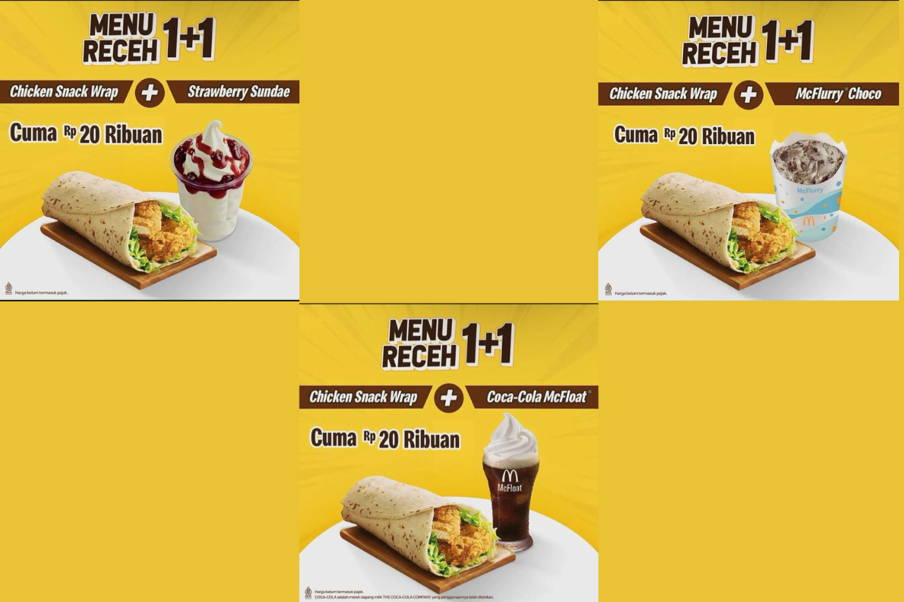 Promo Mcd, Nikmati MENU RECEH 1+1 Hanya 20K Saja! – jabarekspres.com