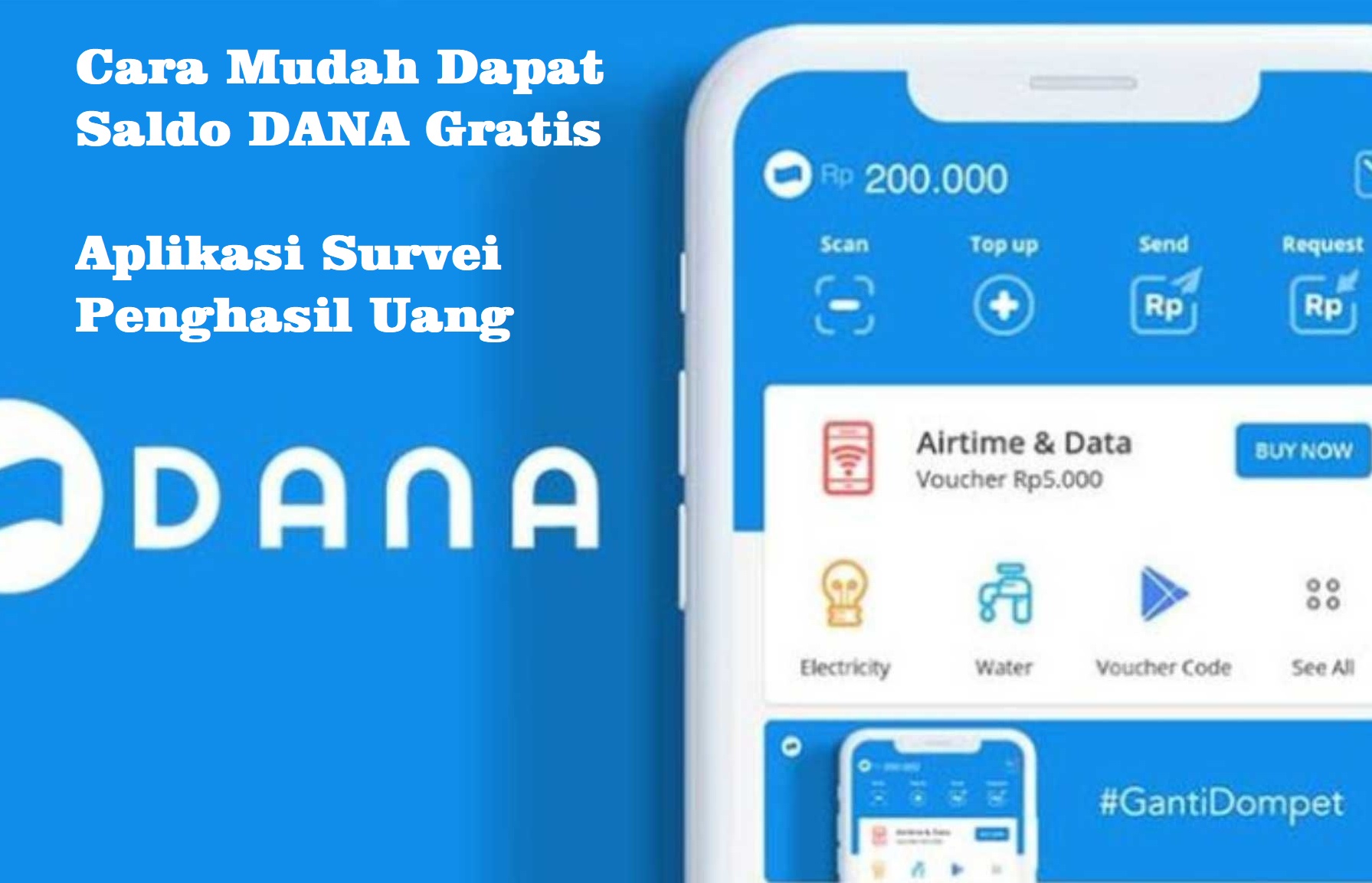 Saldo DANA Gratis Rp 200.000 Mengalir Setiap Hari! Instal Aplikasi Ini Sekarang Juga ...