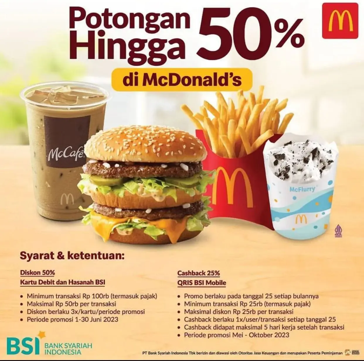 Nikmati Promo McD dengan Potongan Hingga 50% di Juni Ini ...