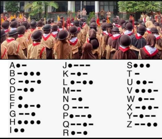 Cara Mudah Menghafalnya Rumus Kode Sandi Morse Pramuka, Tidak Sembarang ...