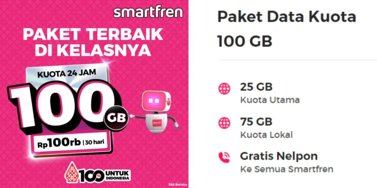 Cara Beli Paket Kuota 100 GB Smartfren Terbaru, Rp100 Ribu Aja ...