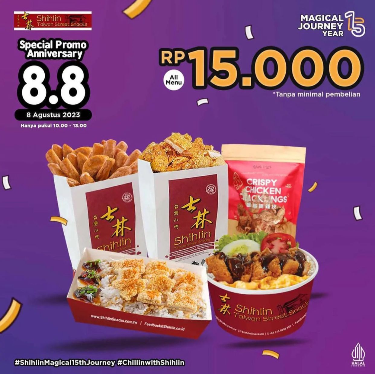Promo Shihlin Spesial Anniversary 8.8 Cuma 15K Aja! – jabarekspres.com