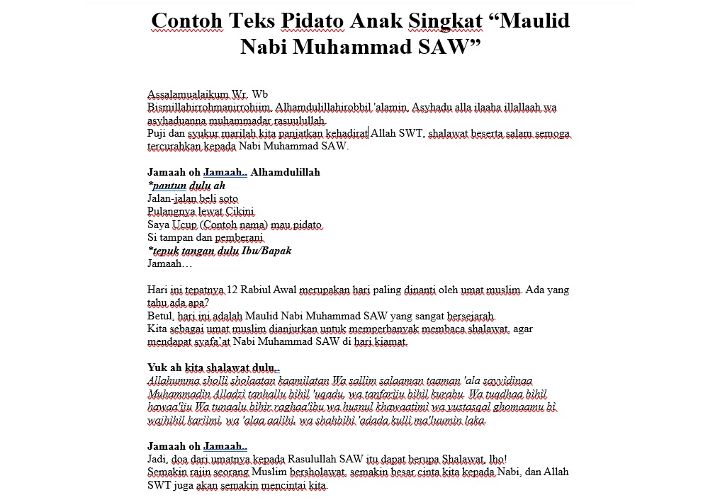 Contoh Teks Pidato Anak Singkat “Maulid Nabi Muhammad SAW”, Mudah Dihafal! – jabarekspres.com