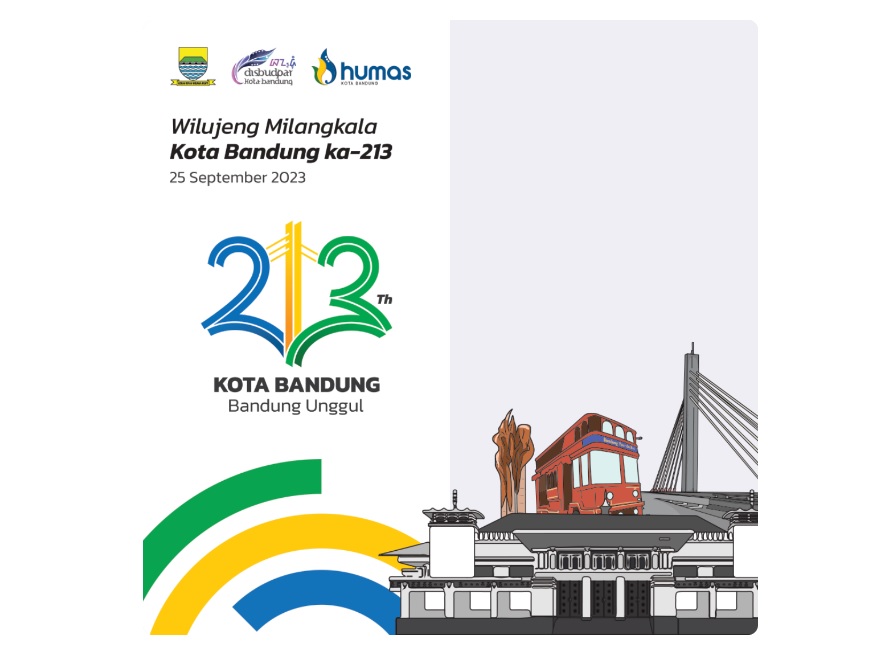 9 Twibbon HJKB 213 Paling Menarik 2023, Milangkala Kota Bandung ...