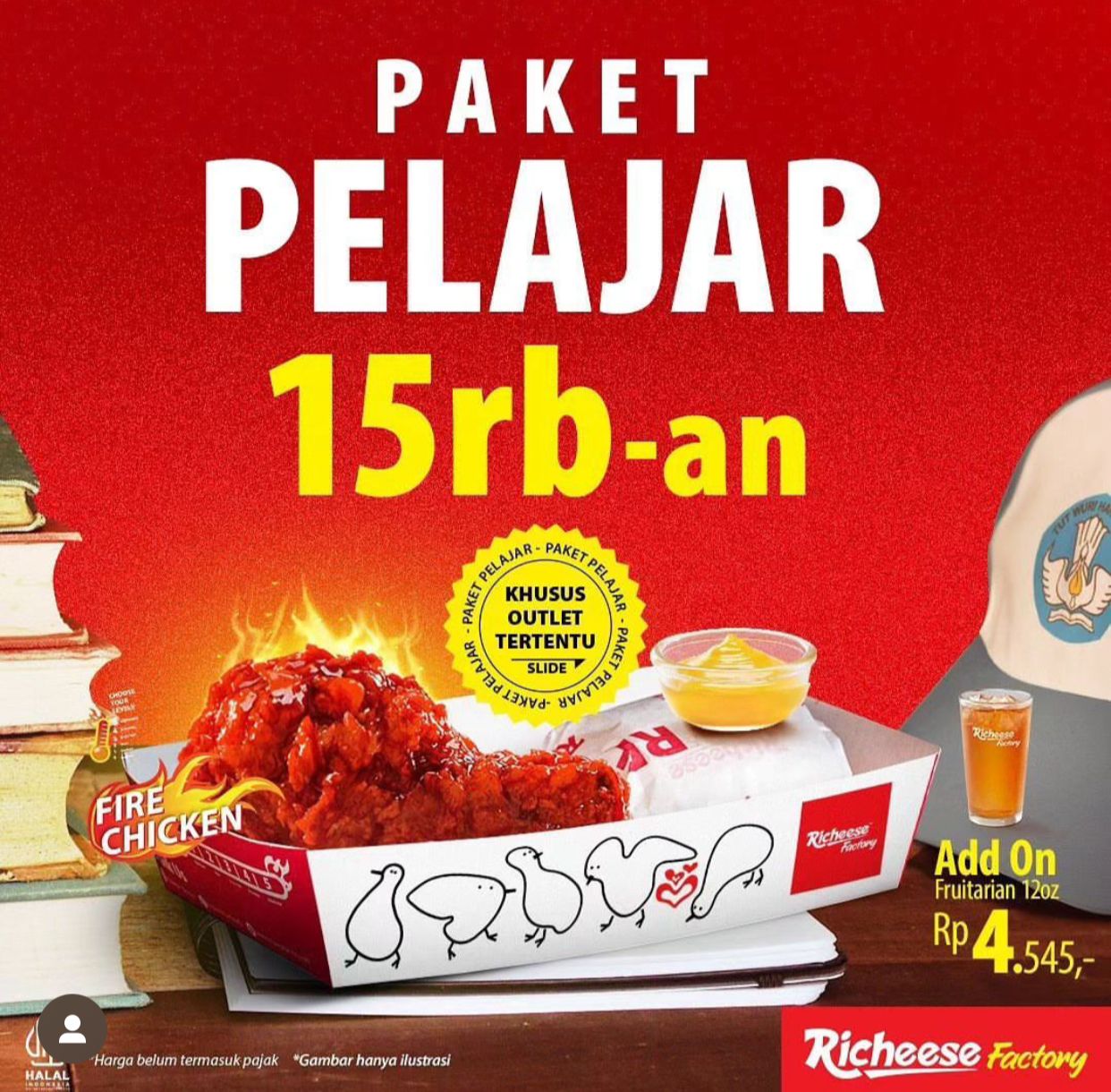 Promo Richeese Factory “Paket Pelajar” Mulai Dari Rp 15.000 ...
