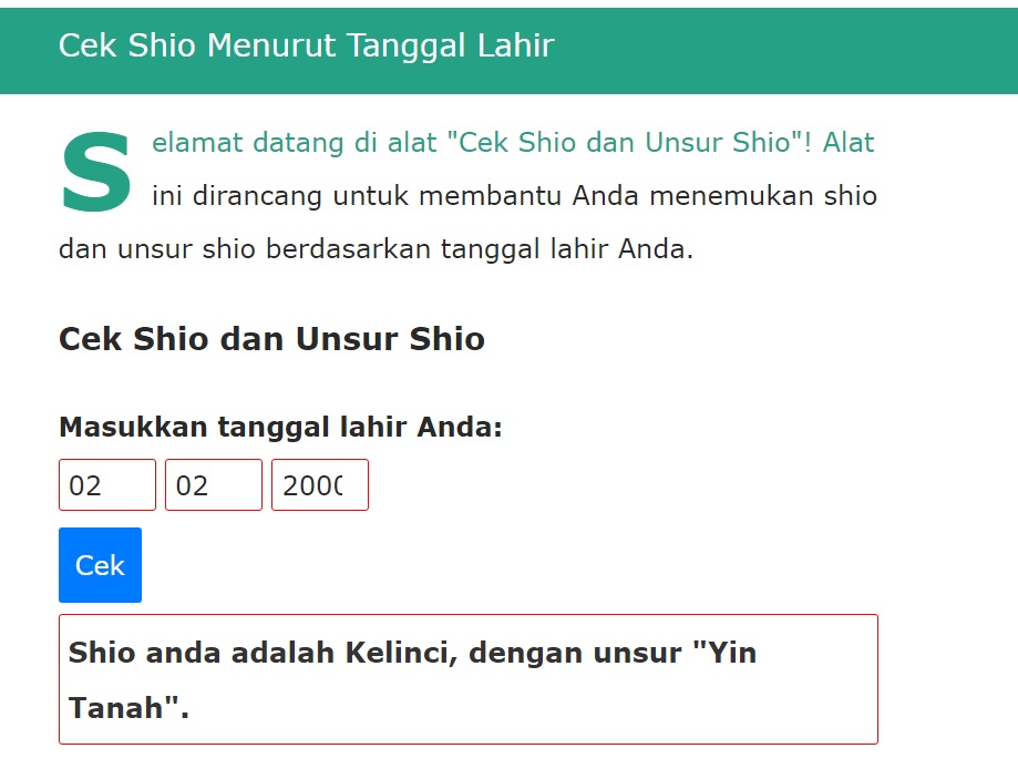 Ingin Tahu Apa Shio dan Elemen dari Tanggal Lahir Kamu, Begini Caranya ...