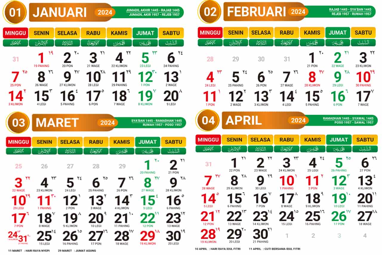 Link Download Kalender Weton Jawa 2024 Lengkap, Gratis! – jabarekspres.com