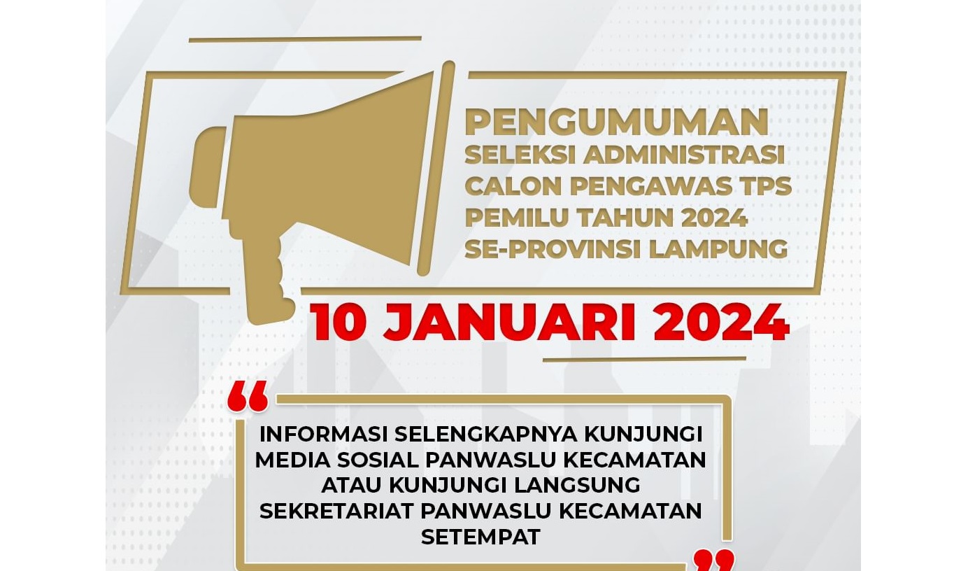 Cara Cek Lulus Administrasi PTPS, Pengumuman 10 Januari 2024 ...
