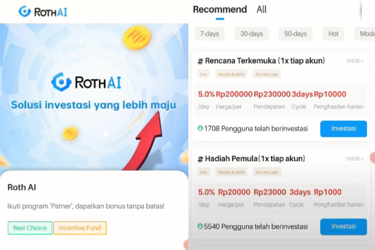 Aplikasi Penghasil Uang Roth AI Apakah Aman Digunakan? – jabarekspres.com