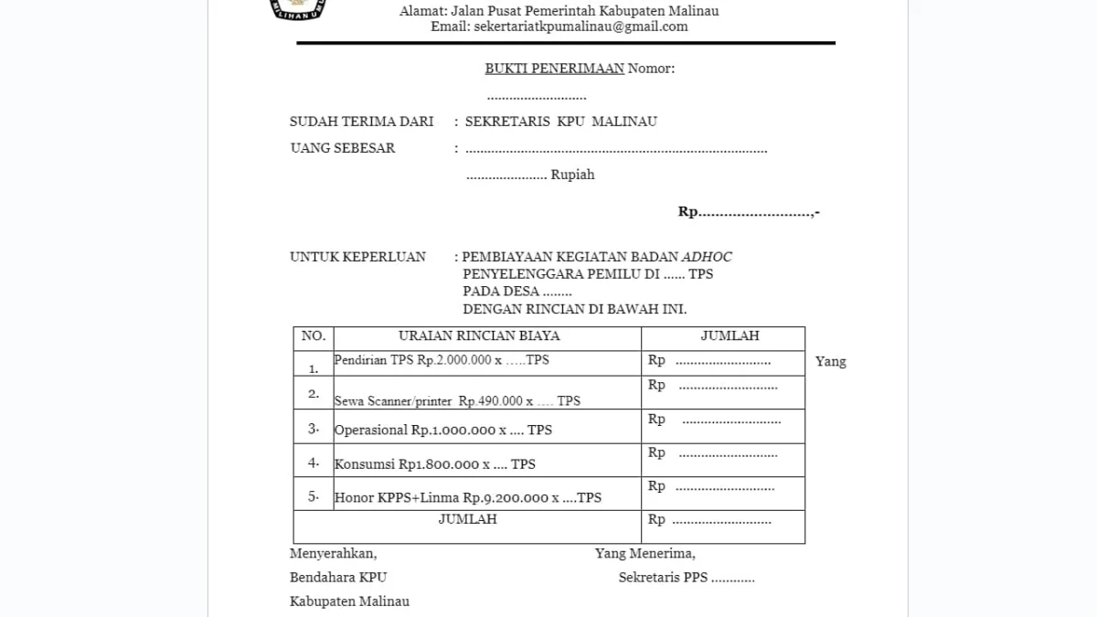 Contoh SPJ KPPS 2024 dan Link Downloadnya, Tinggal Edit! – jabarekspres.com