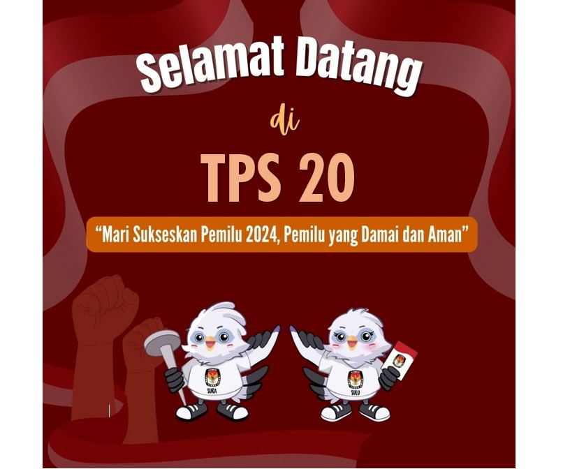 Link Download Poster “Selamat Datang di TPS” Pemilu 2024, Gratis ...