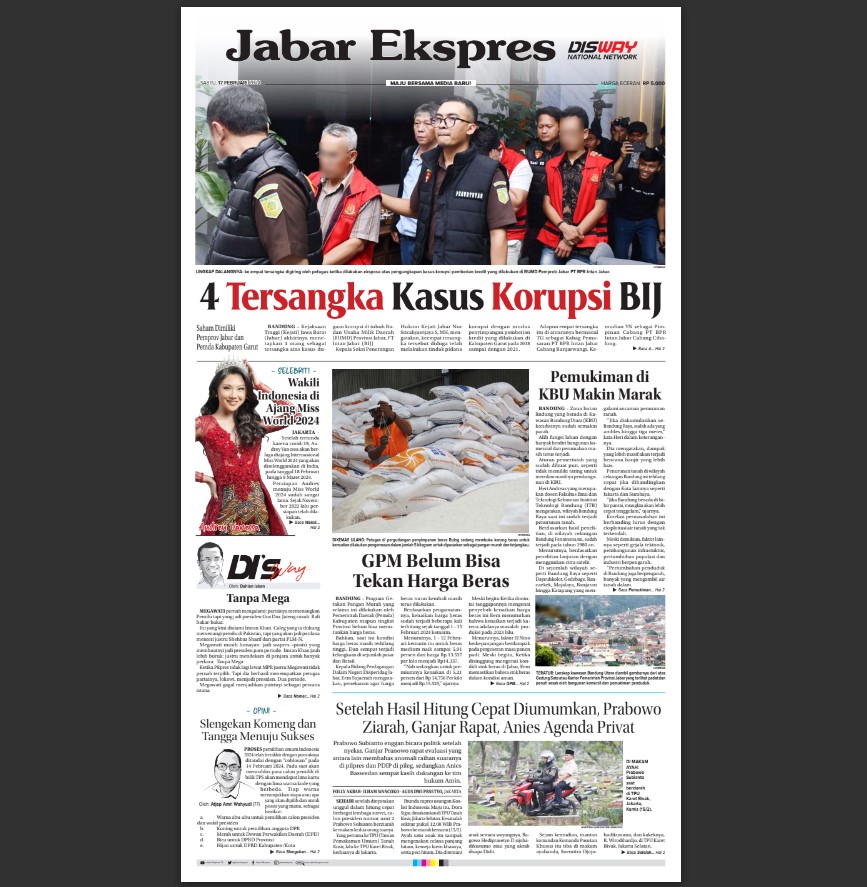 Epaper Jabar Ekspres Edisi Sabtu,17 Februari 2024 – jabarekspres.com