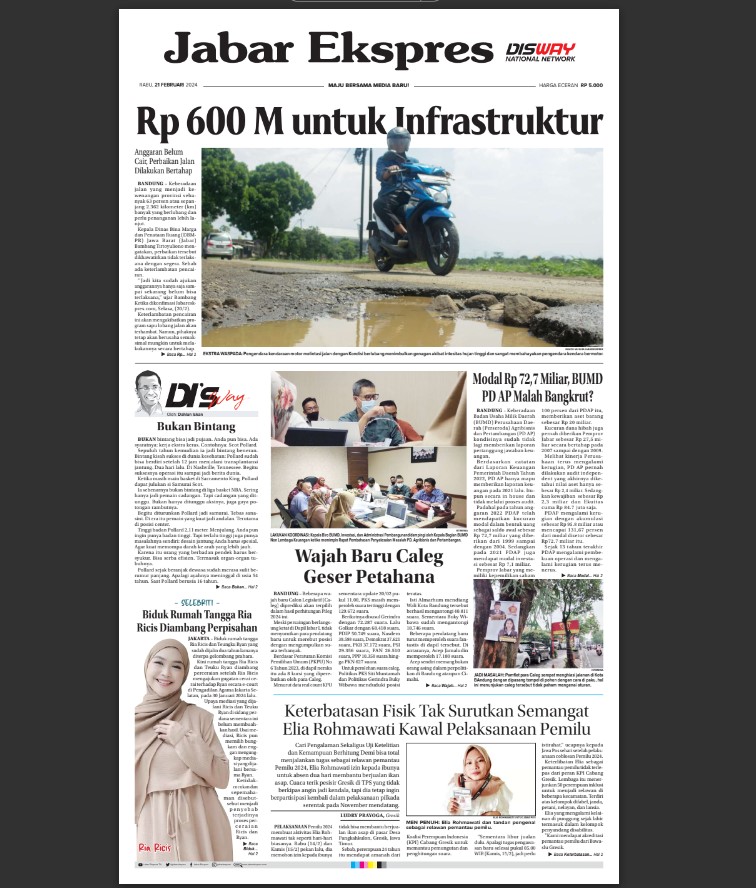 Epaper Jabar Ekspres Edisi Rabu, 21 Februari 2024 – jabarekspres.com