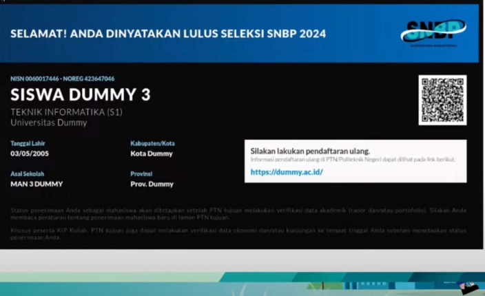 Link Mirror: UNPAD, UI, IPB, ITB dan UGM, Cek Hasil SNBP 2024, Nama ...