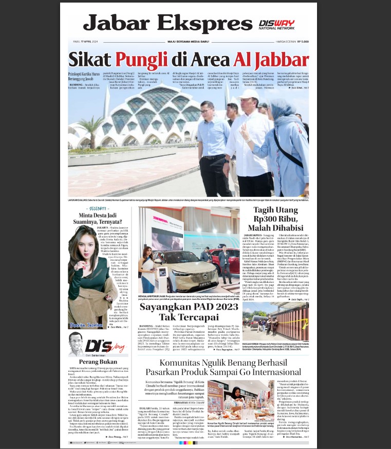 Epaper Jabar Ekspres Edisi Rabu, 17 April 2024 – jabarekspres.com