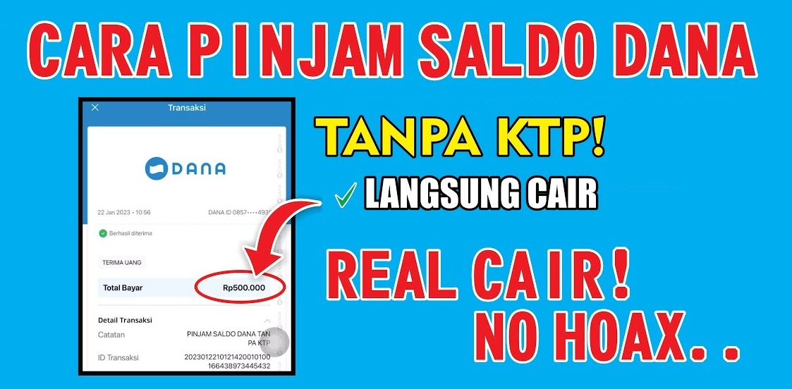 Cara Pinjam Saldo Dana Tanpa KTP? Cair Hingga Rp 2 Juta – jabarekspres.com