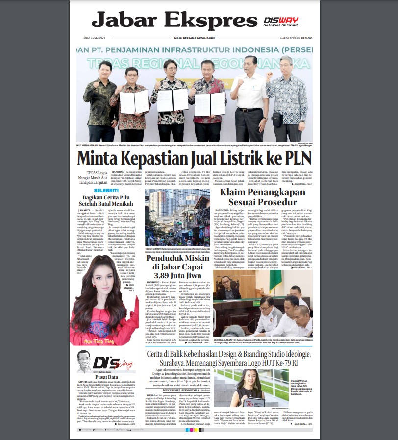 Epaper Jabar Ekspres Edisi Rabu, 3 Juli 2024 – jabarekspres.com
