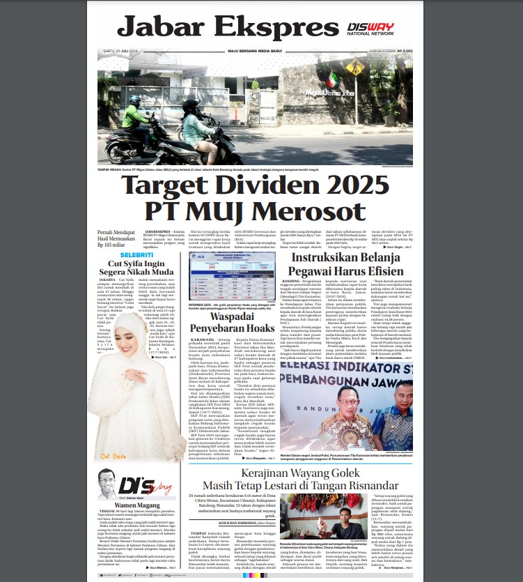 Epaper Jabar Ekspres Edisi Sabtu, 20 Juli 2024 – jabarekspres.com