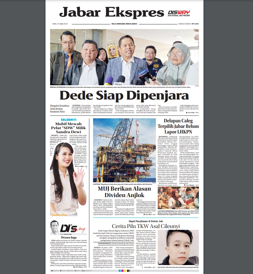 Epaper Jabar Ekspres Edisi Rabu, 24 Juli 2024 – jabarekspres.com