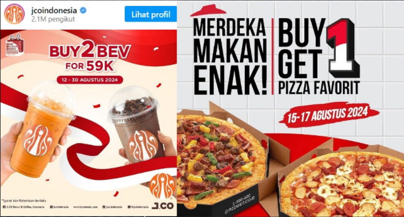 15 Promo Makanan HUT Kemerdekaan RI 17 Agustus, Mulai Dari JCO ...