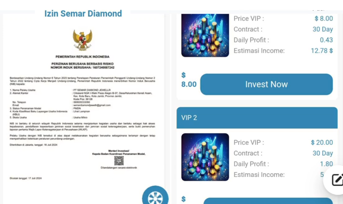 Apakah Aplikasi Semar Diamond Aman Digunakan atau Scam Penipuan ...
